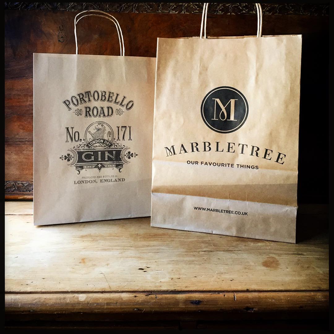 Express Print Brown Twisted Handle Paper Bags | Paper Bag Co