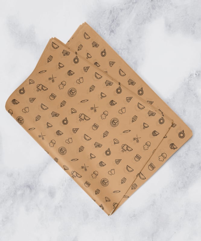 Brown 40gsm Greaseproof Paper - 420x297mm | Paper Bag Co