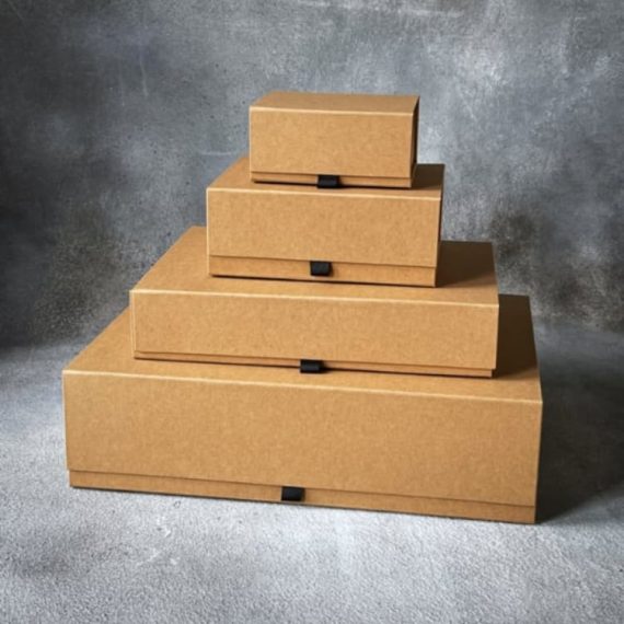 FSC® Brown Luxury Magnetic Collapsible Rigid Boxes | Paper Bag Co