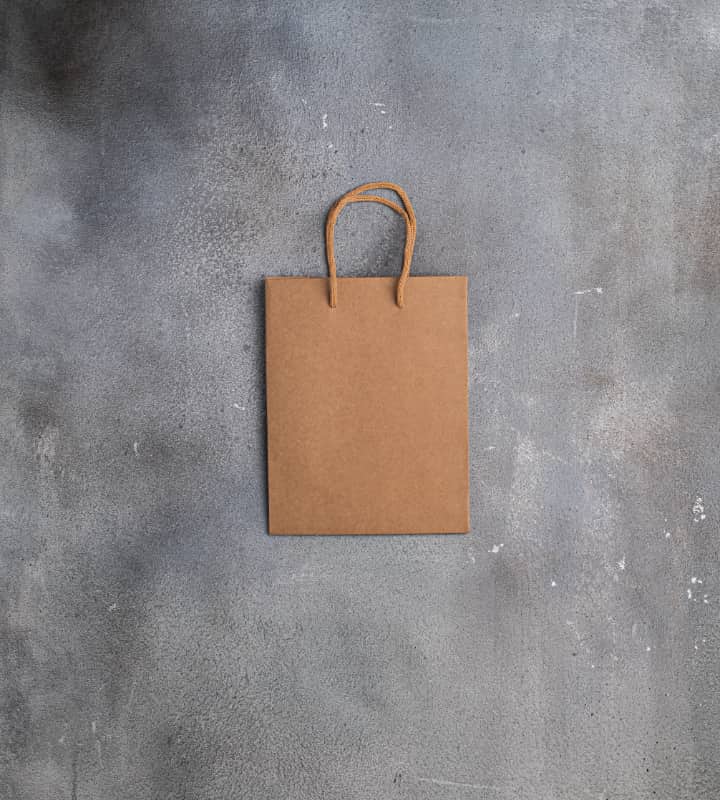 FSC Rope Handle Kraft Paper Bag Brown 180x80x230mm | Paper Bag Co