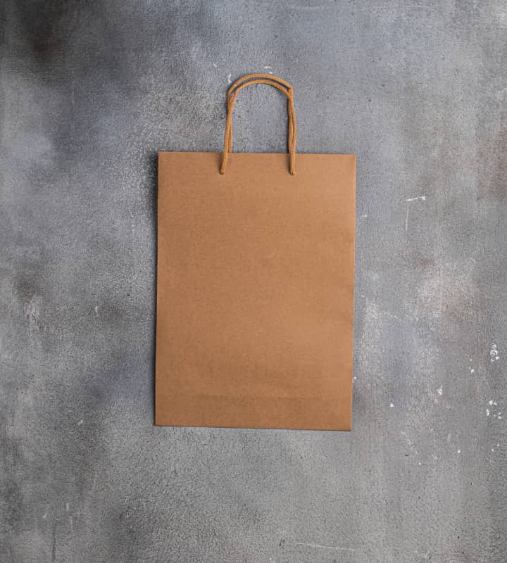 FSC Rope Handle Kraft Paper Bag - Brown 250x80x350mm | Paper Bag Co
