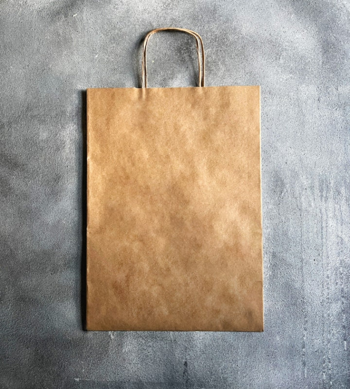 Twisted Handle Kraft Paper Bag - Brown 240x100x320mm